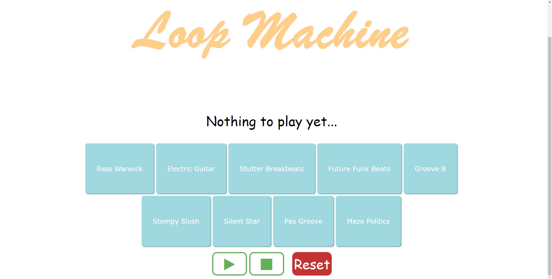 GitHub - DaanWur/loop-machine: Here I created a loop machine that helps ...