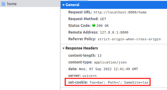 Cookies Received, but doesn't stored inside the browser · Issue #5334 · fastapi/fastapi · GitHub