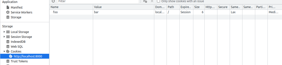 Cookies Received, but doesn't stored inside the browser · Issue #5334 · fastapi/fastapi · GitHub