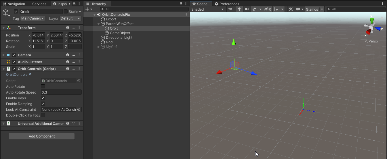 fix orbit controls with translated parent by marwie · Pull Request ...