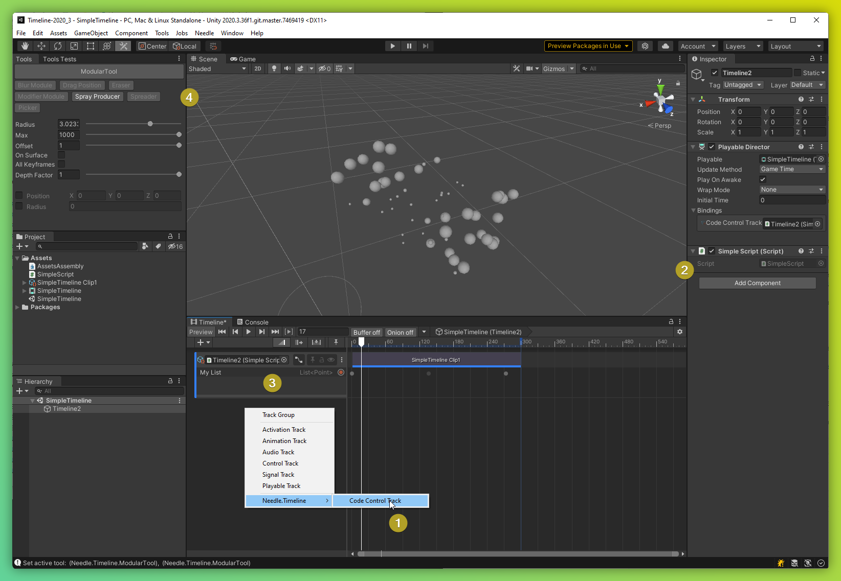 GitHub Needle tools custom timeline editor Custom Keyframes For 