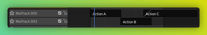 Export: Actions are only exported when they are used in the first strip in a nla_track (or the ...