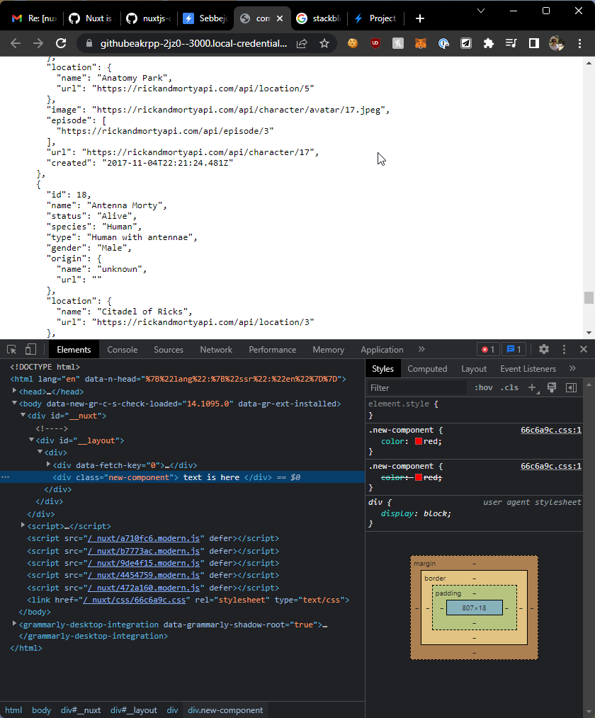 Nuxt Is Adding All Extracted Css Files Both To Head And To End Of Html