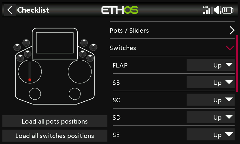 Switch names in Checklist selection · Issue #1491 · FrSkyRC/ETHOS-Feedback-Community · GitHub