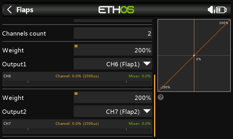 Standard Flaps mixer still has +/- 100% limits · Issue #1897 · FrSkyRC/ETHOS-Feedback-Community ...