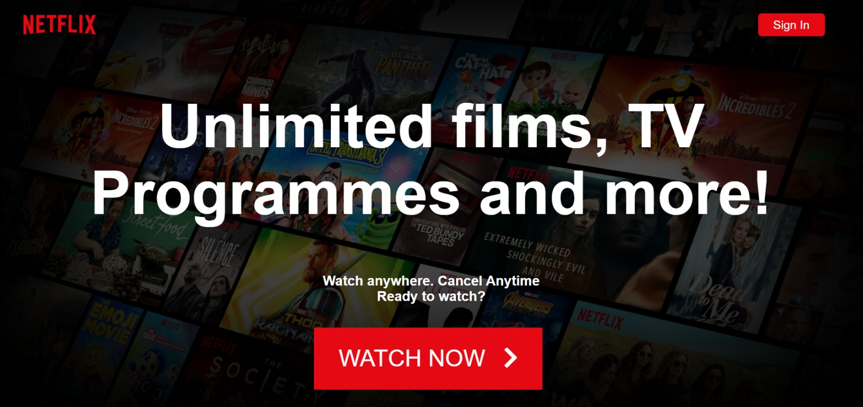 GitHub - lotsun/Netflix-Landing-Page