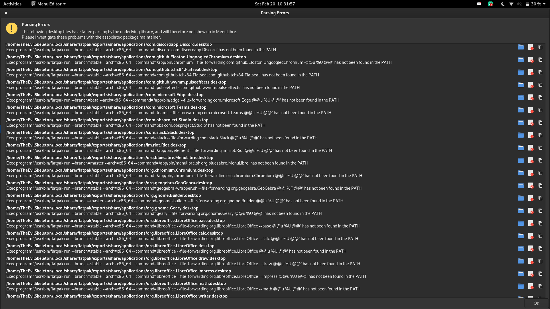 feature request(snap/flatpak) · Issue #65 · bluesabre/menulibre · GitHub