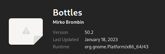 [Bug]: Flatseal fails to see the icon · Issue #2603 · bottlesdevs/Bottles · GitHub