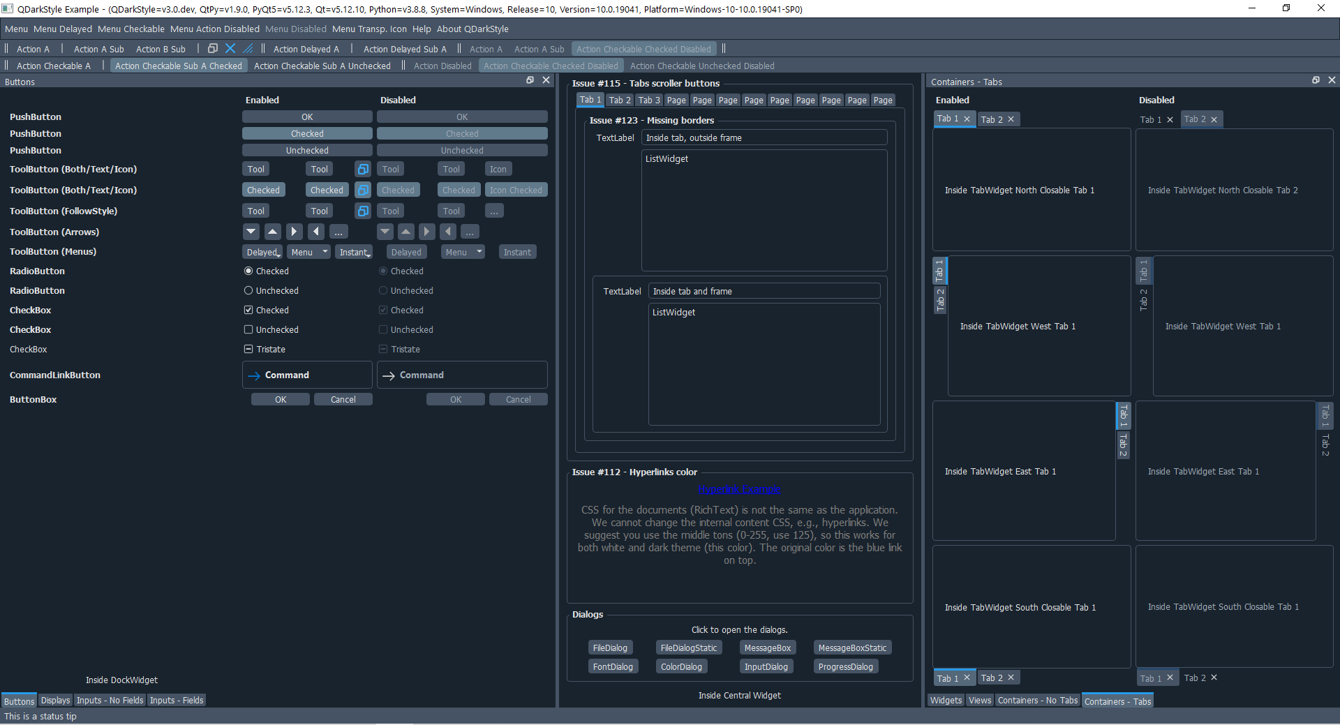 Add option to flat or rounded borders · Issue #274 · ColinDuquesnoy/QDarkStyleSheet · GitHub