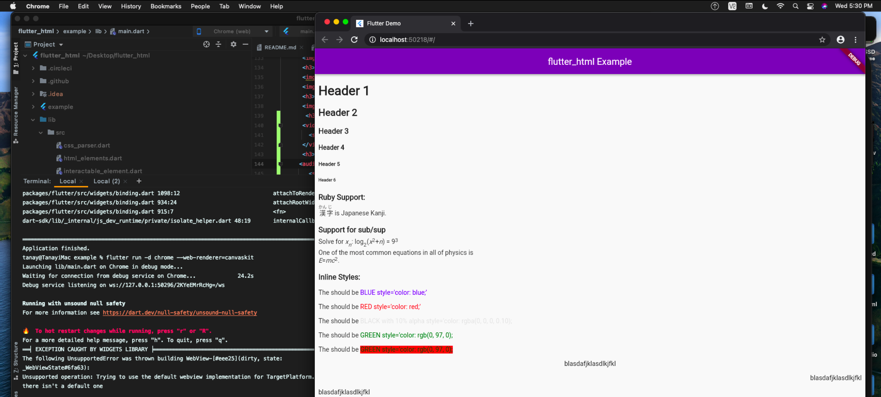 [WEB] unusable on 1.26.0-17.0.pre or higher using --web-renderer=html · Issue #552 ...