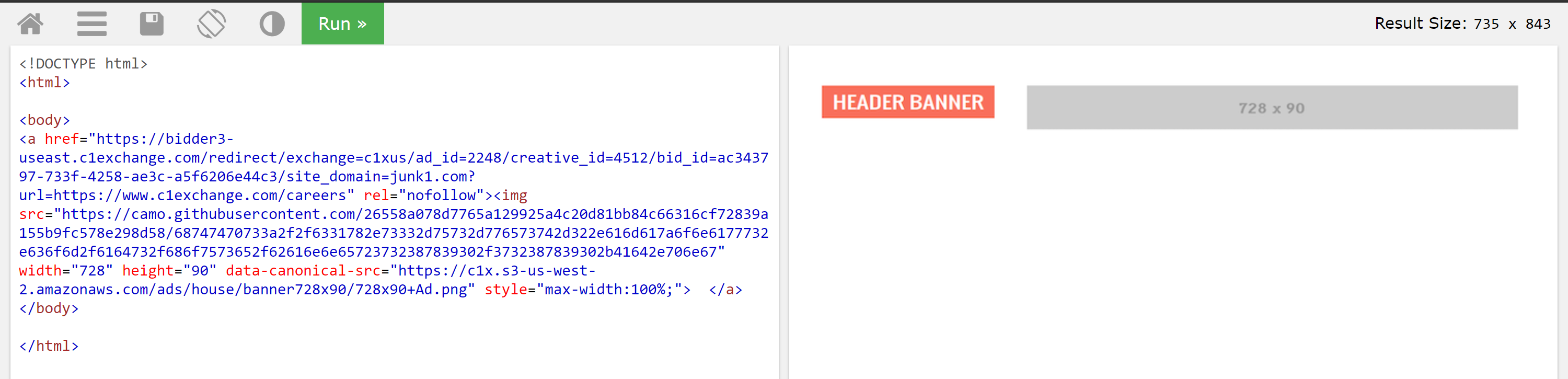 can't take tag link from image . it renders only image link on browser . but my contains one ...