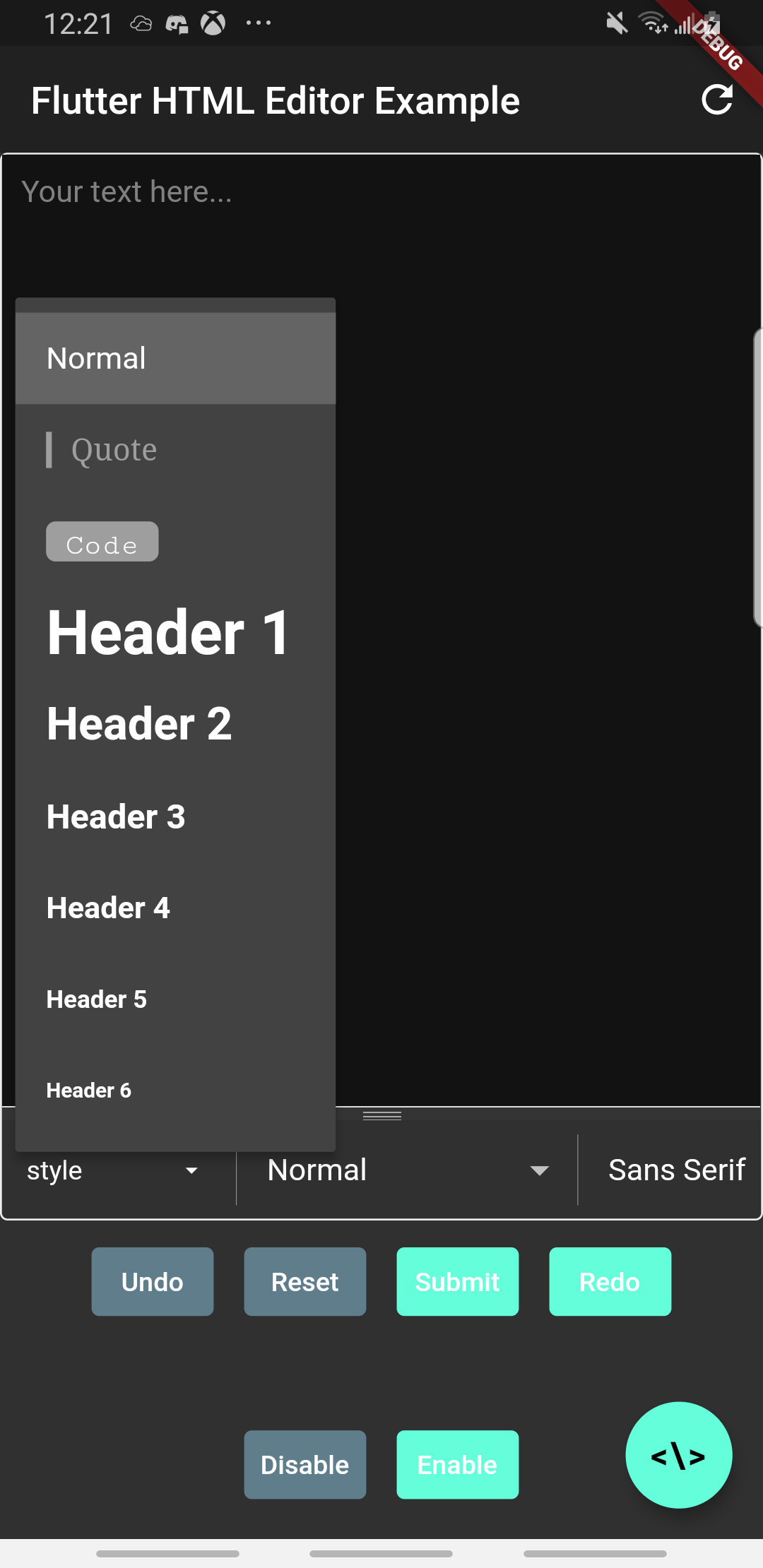 Bottom toolbar dropdown menu expanding above the keyboard · Issue #32 ...