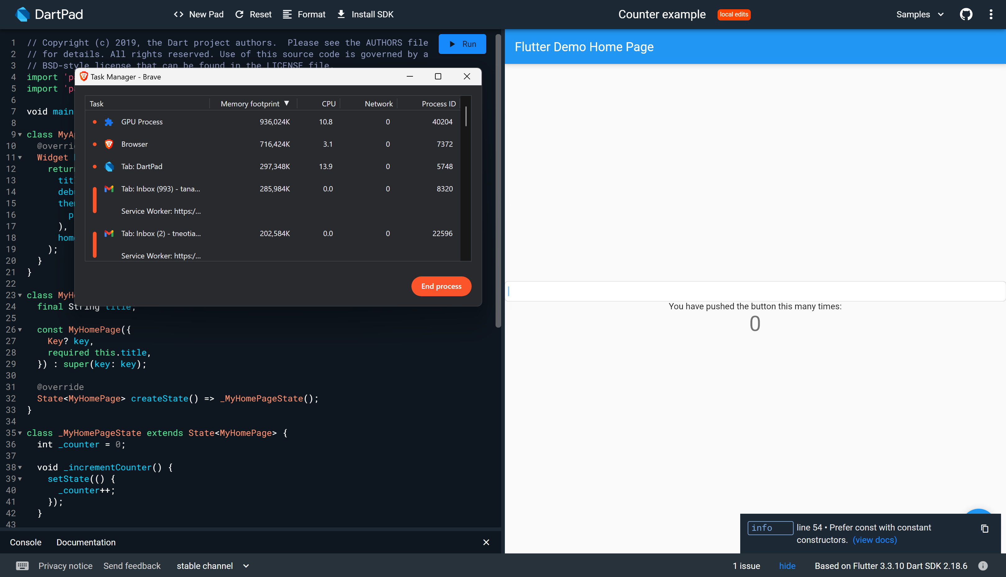 Blinking cursor should use less CPU · Issue #59327 · flutter/flutter ...