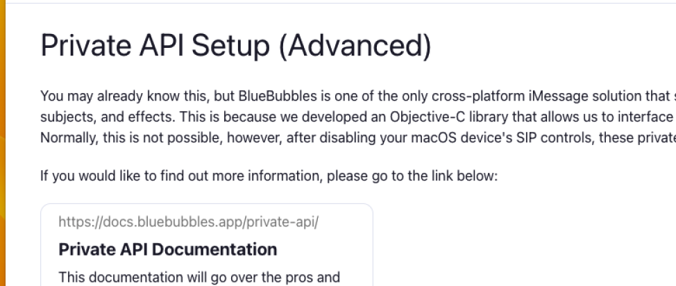Setup Flow Nitpicks · Issue #527 · BlueBubblesApp/bluebubbles-server · GitHub