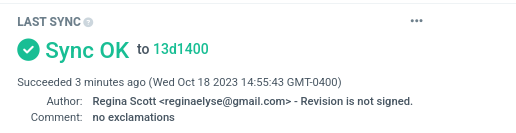 UI bug with GPG signed commit and tags- says "Revision is not signed ...
