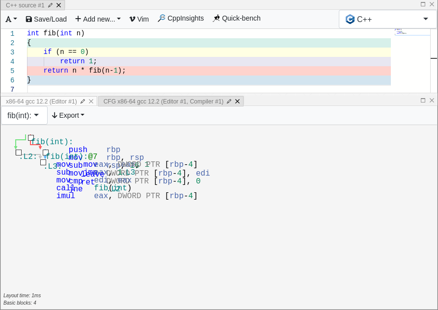 Bug Control Flow Graph Is Ugly If Recompiled While Hidden · Issue 4611 · Compiler Explorer