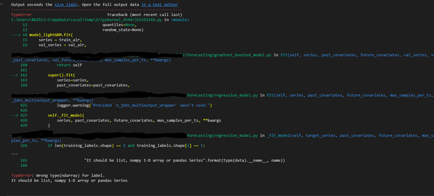 [BUG] lightgbm model with validation set · Issue #1144 · unit8co/darts · GitHub