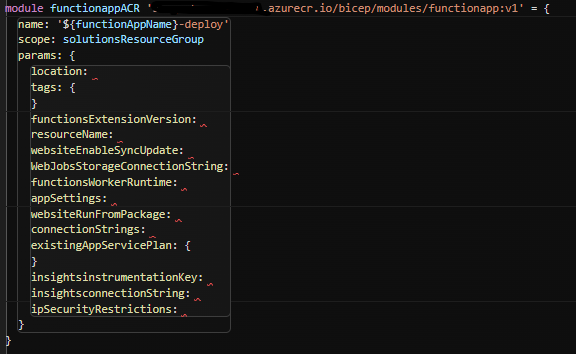 Required properties different between local module and module published in ACR · Issue #6769 ...