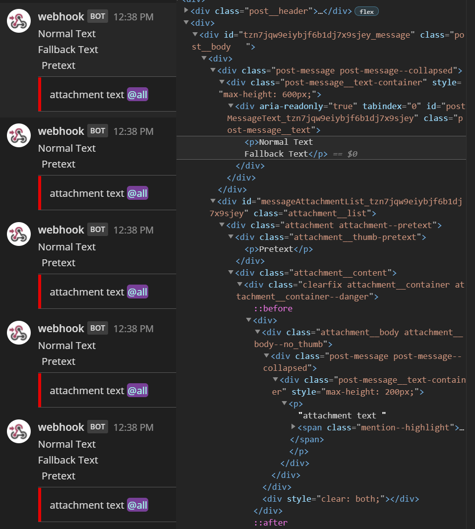 Fallback text is occasionally displayed alongside the attachment message text · Issue #17528 ...