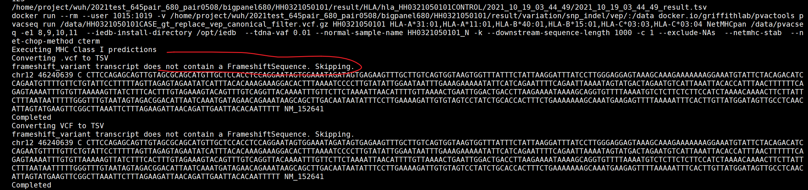 pvacseq pcroess become Z · Issue #722 · griffithlab/pVACtools · GitHub