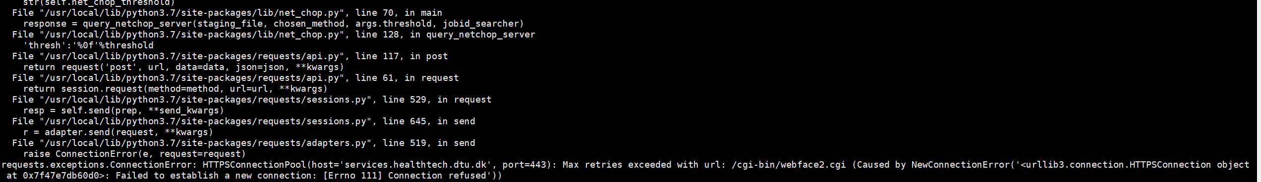 Add retry when calls to standalone IEDB fail · Issue #762 · griffithlab/pVACtools · GitHub