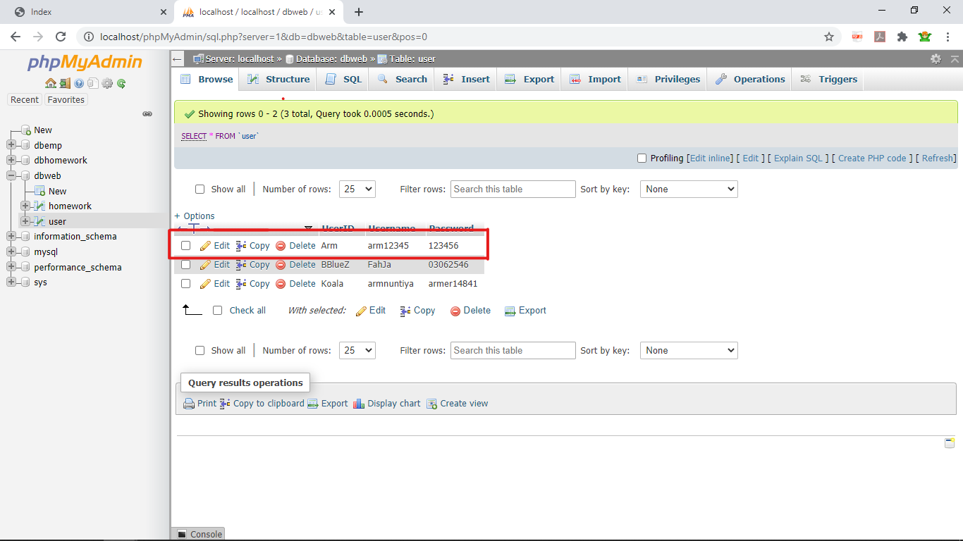 Github Armernuntiya Webhw ออกแบบเว บสำหร บรายช อเก บการบ านจากphpและsql
