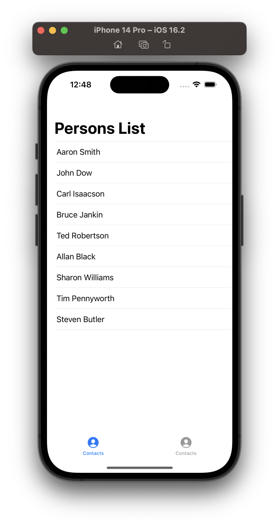 GitHub - Polyus-etf/ContactList
