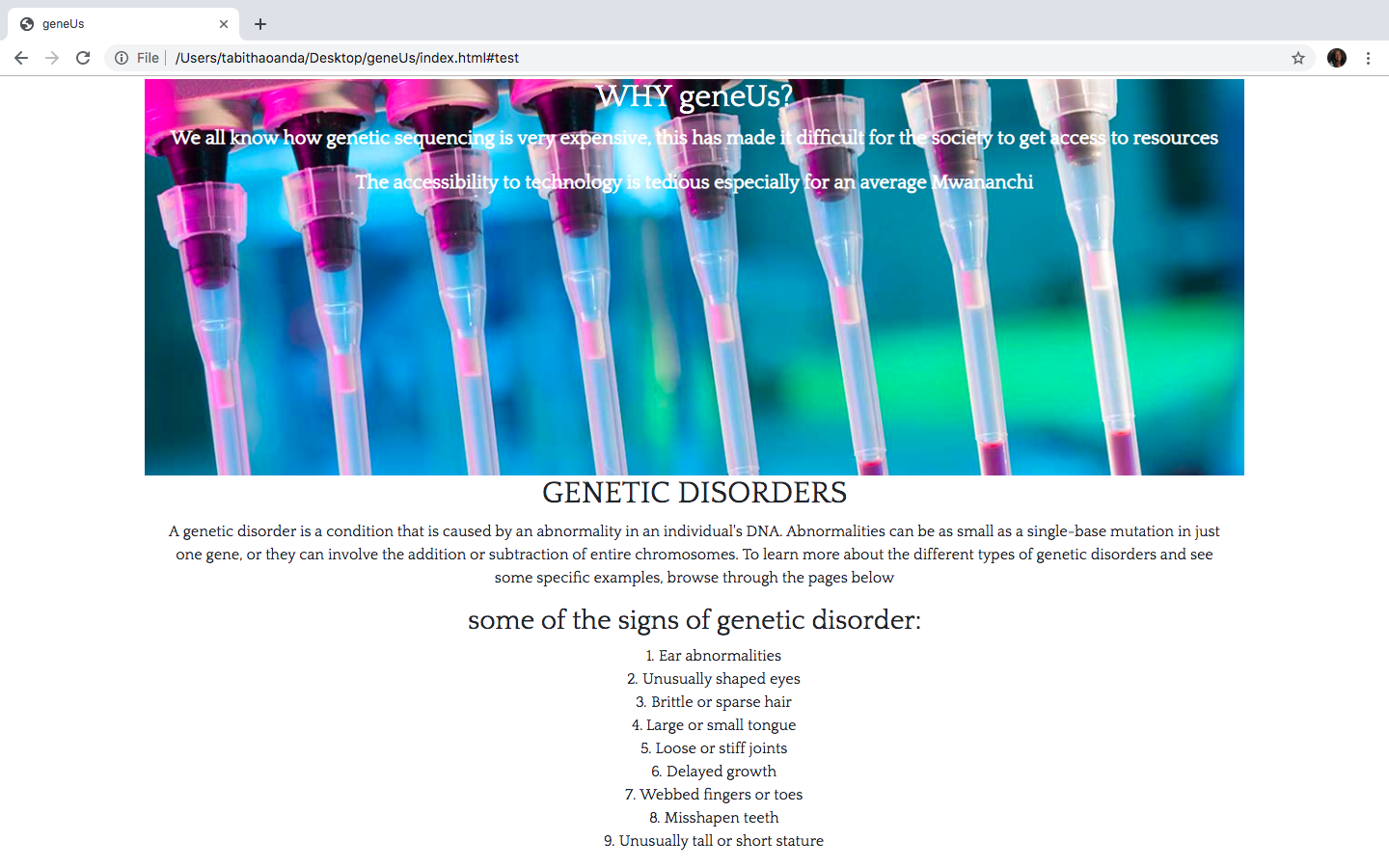 GitHub - TabithaKO/geneUs: This program analyses DNA sequences to determine specific ...