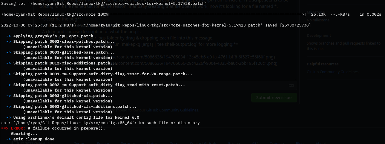 ERROR: Git was not found in the build directory and is not a URL. · Issue #620 · Frogging-Family ...