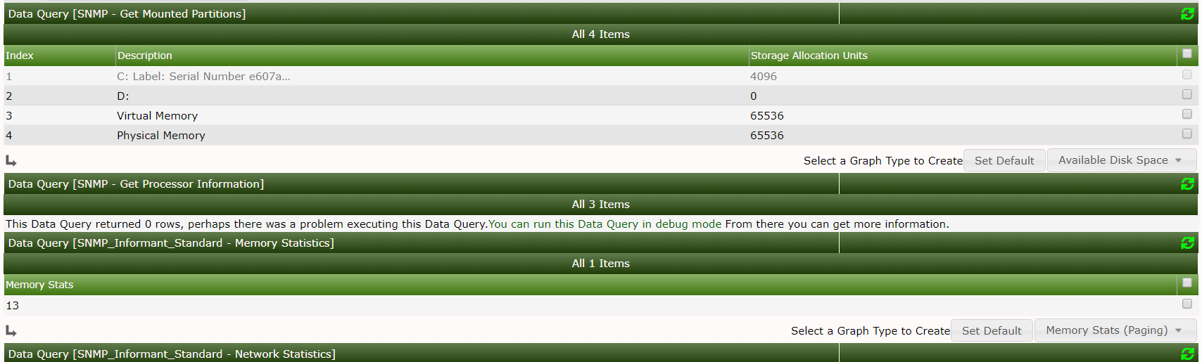 Cacti Incorrectly Displays 0 Rows When Selecting A Data Query That Has Items · Issue 2545