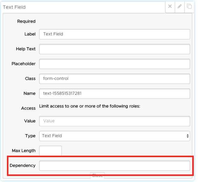 typeUserAttrs renders a text field for a checkbox input for field types "text" and "textarea ...