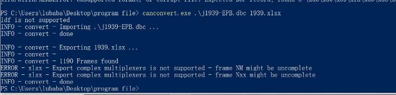 xlsx to dbc something wrong · Issue #635 · ebroecker/canmatrix · GitHub