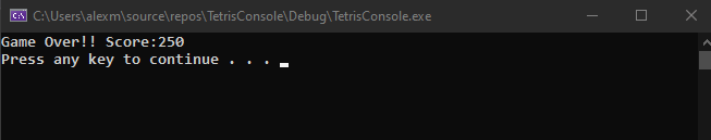 GitHub - AlexMiclea1998/TetrisConsole