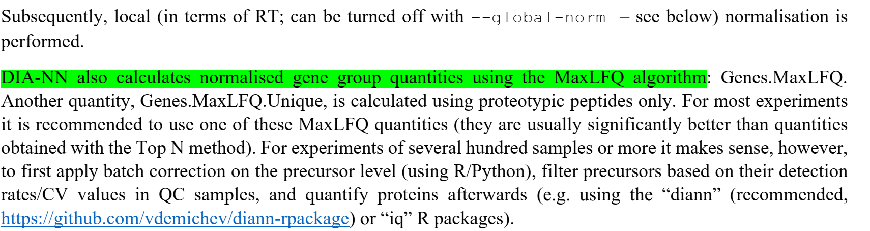 Qantification · Issue #61 · vdemichev/DiaNN · GitHub