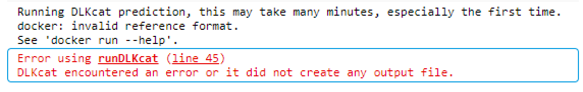 error: DLKcat Docker invalid reference format error · Issue #351 · SysBioChalmers/GECKO · GitHub