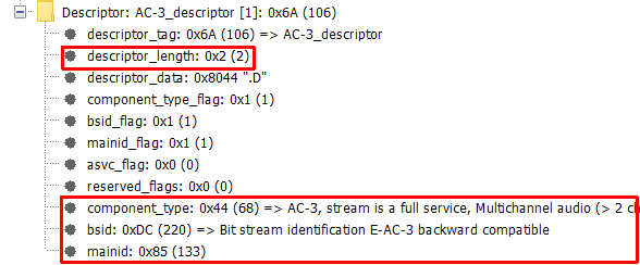 [FEAT] PSI plugin - AC3 descriptor · Issue #862 · tsduck/tsduck · GitHub