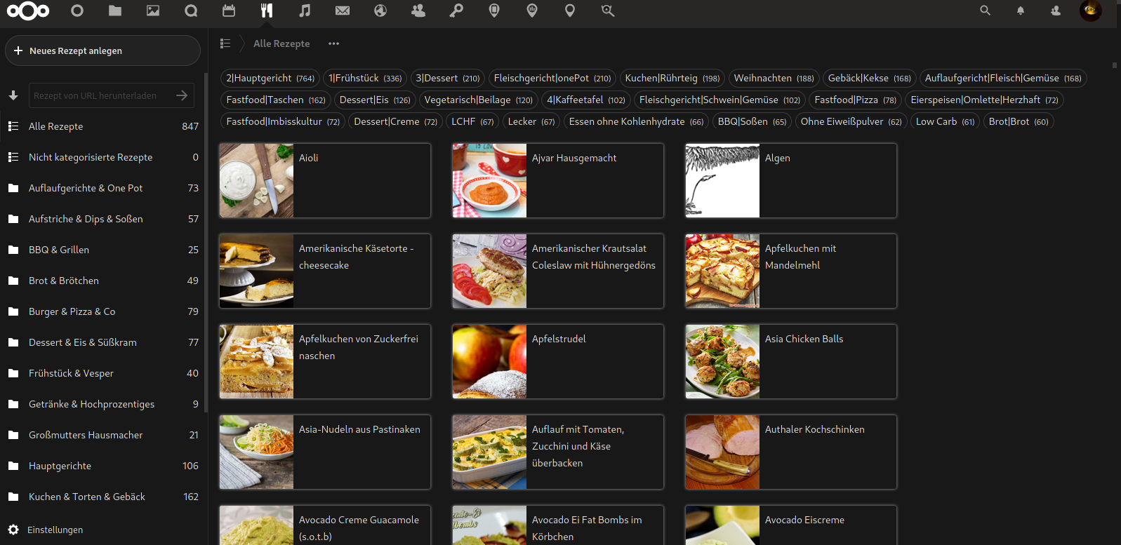 0.78 is soo slow · Issue #489 · nextcloud/cookbook · GitHub