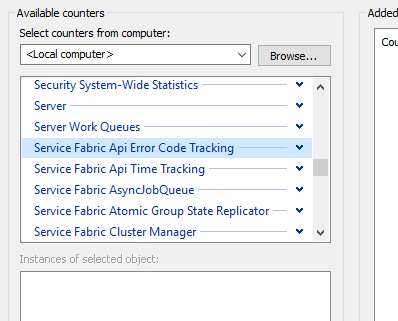 [BUG] SF 9.x is not exposing Service Fabric Actor, Service and Method metrices in perfmon ...