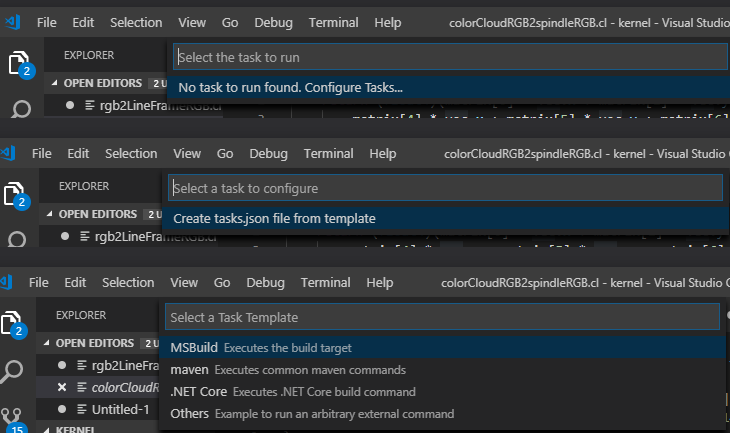 predefined tasks · Issue #9 · Galarius/vscode-opencl · GitHub