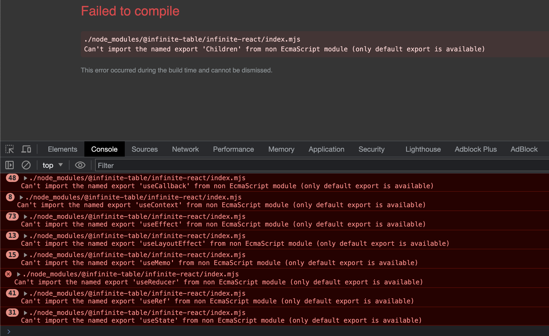 Unable to run · Issue #195 · infinite-table/infinite-react · GitHub Unable to run · Issue #195 · infinite-table/infinite-react · GitHub