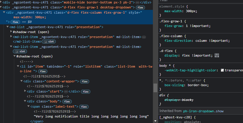 md-list-item headline truncation · Issue #4666 · material-components/material-web · GitHub