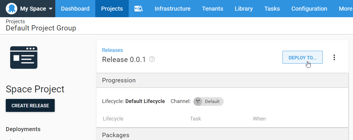 Octopus Server: Releases screen goes boom if your instance/space doesn't have any environments ...