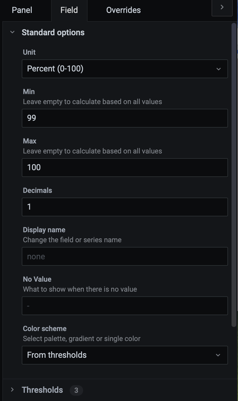 Gauge threshold colors are incorrect when their values were rounded up · Issue #29960 · grafana ...
