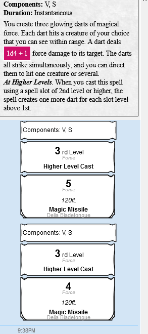 Casting Magic Missile is inconsistant · Issue #303 · kakaroto/Beyond20 ...