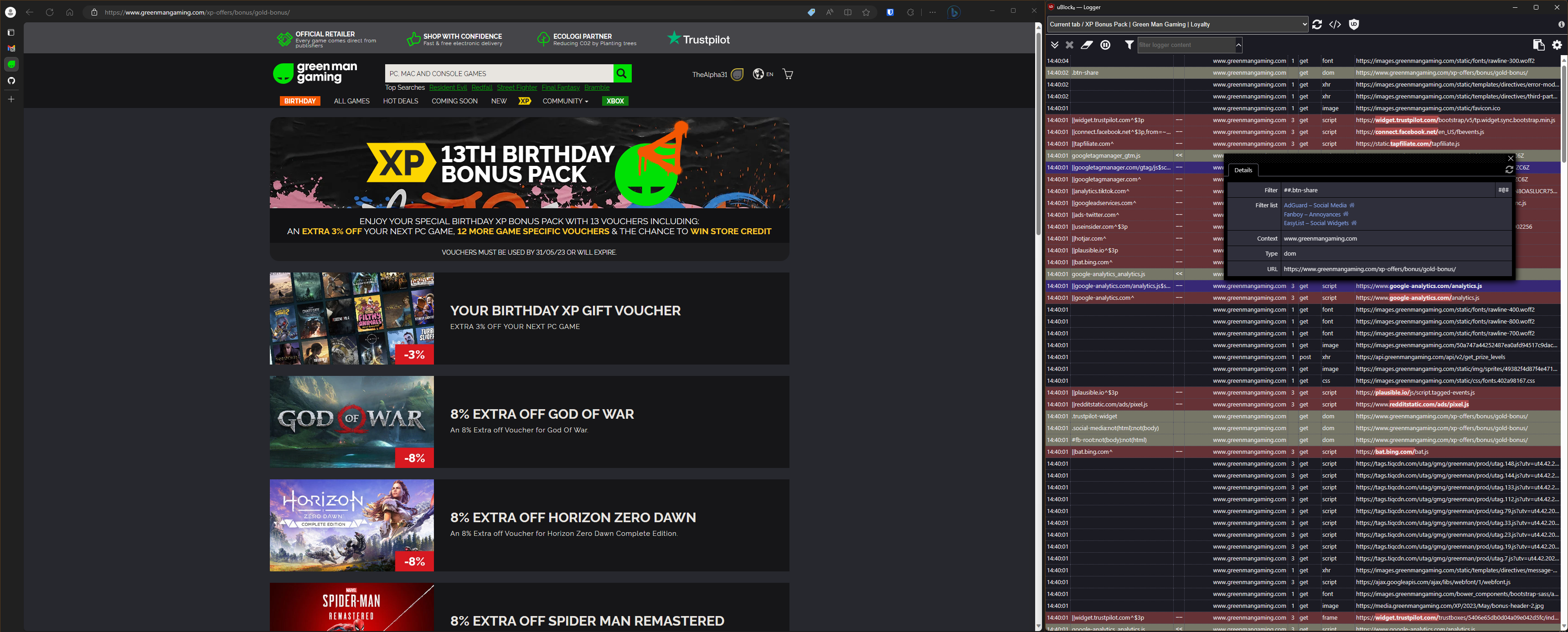 greenmangaming.com: breakage · Issue #18059 · uBlockOrigin/uAssets · GitHub