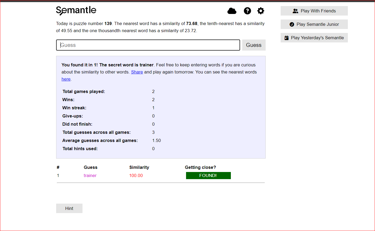 GitHub - max-z00/semantle-hack: semantle get the correct word everytime!!!