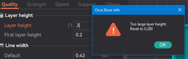 Remove the limit for layer height · Issue #905 · SoftFever/OrcaSlicer · GitHub