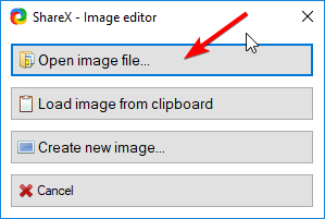 Open an image file in ShareX editor instead of immediately uploading it? · Issue #809 · ShareX ...