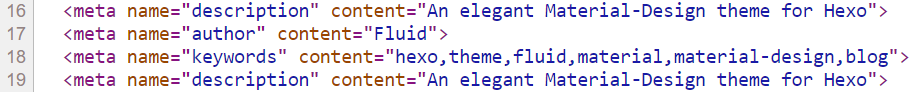 多个 Meta Description 标记 · Issue #626 · fluid-dev/hexo-theme-fluid · GitHub