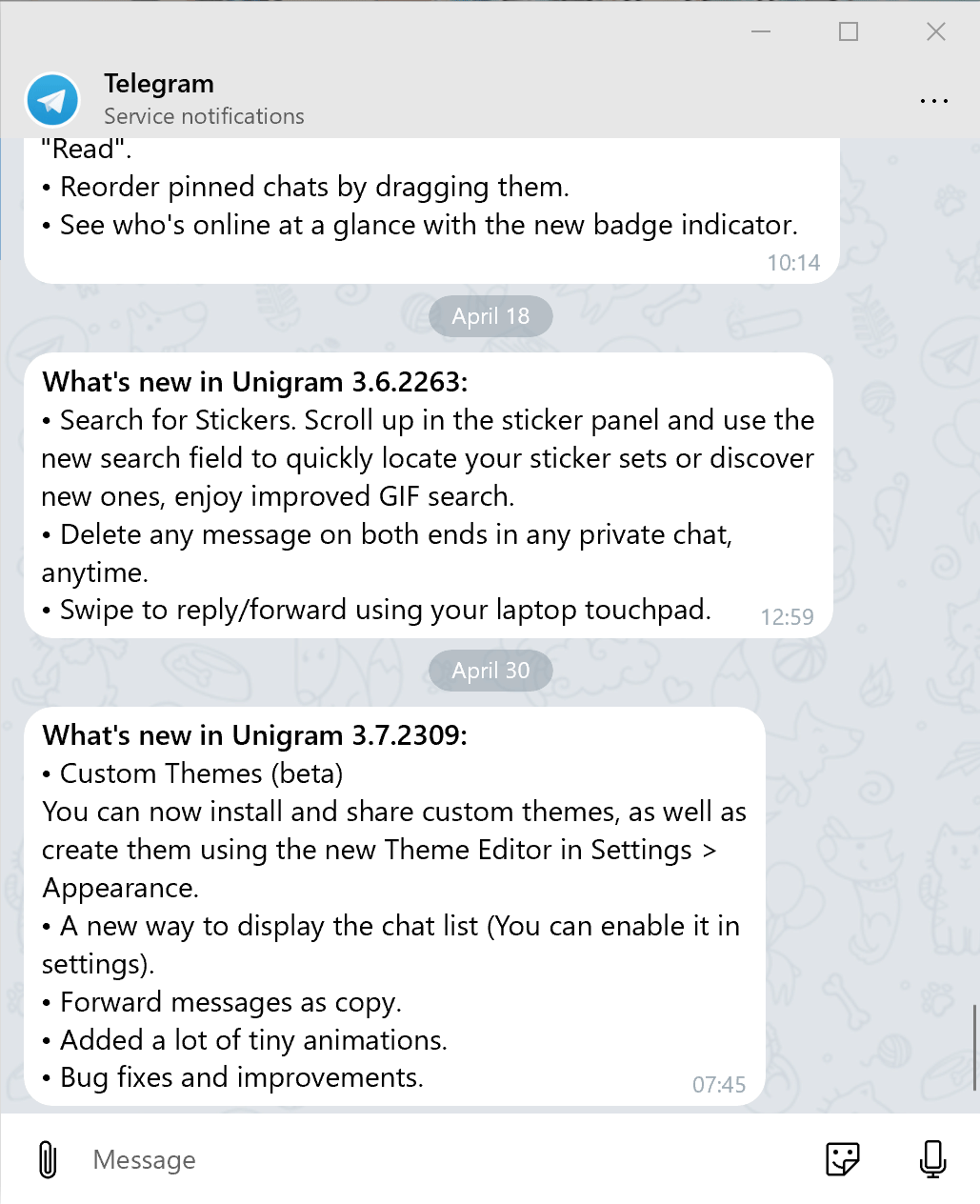 Multi-select with long-press not working · Issue #1087 · UnigramDev/Unigram · GitHub